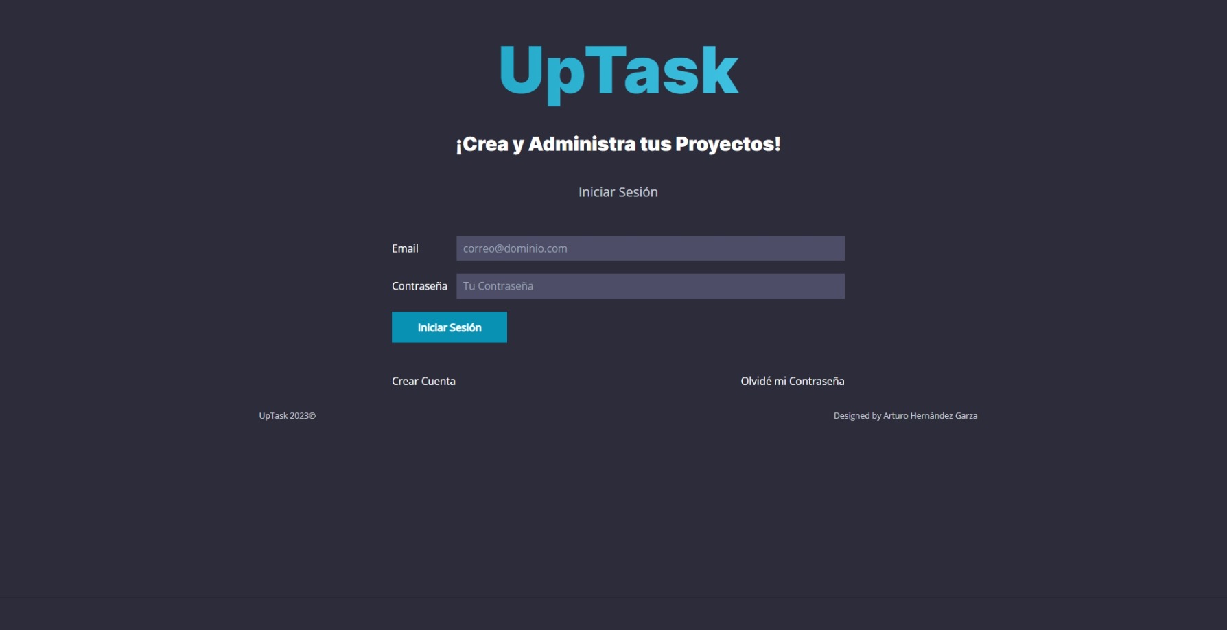 UpTask | Iniciar Sesión